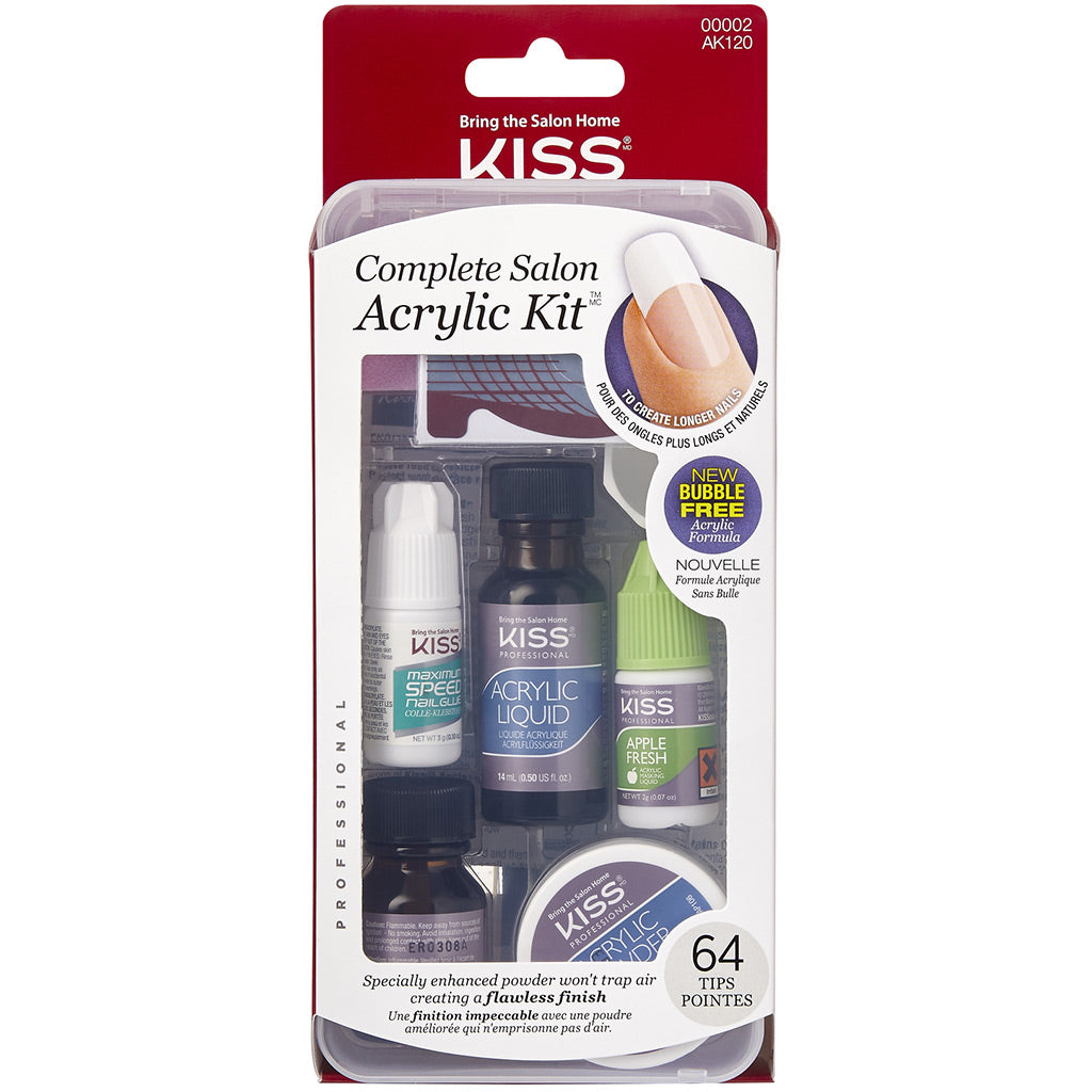 Kiss False Nails - Complete Salon Acrylic Kit | Nails